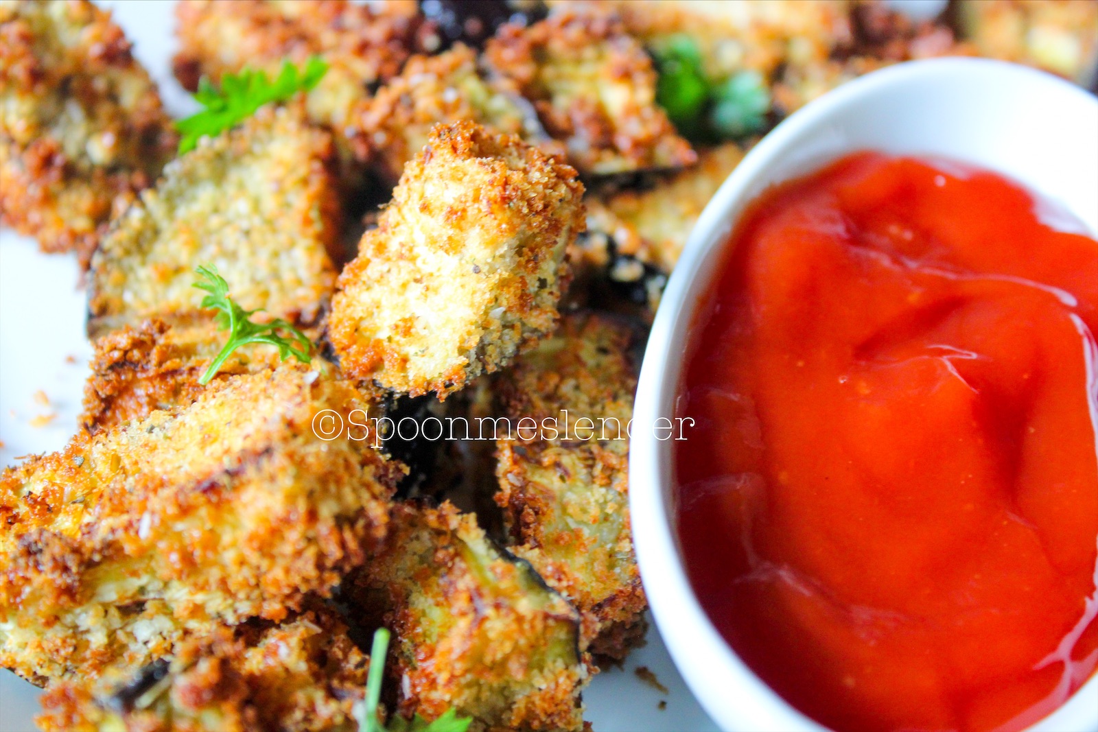 Air Fryer Eggplant Nuggets - Spoon Me Slender